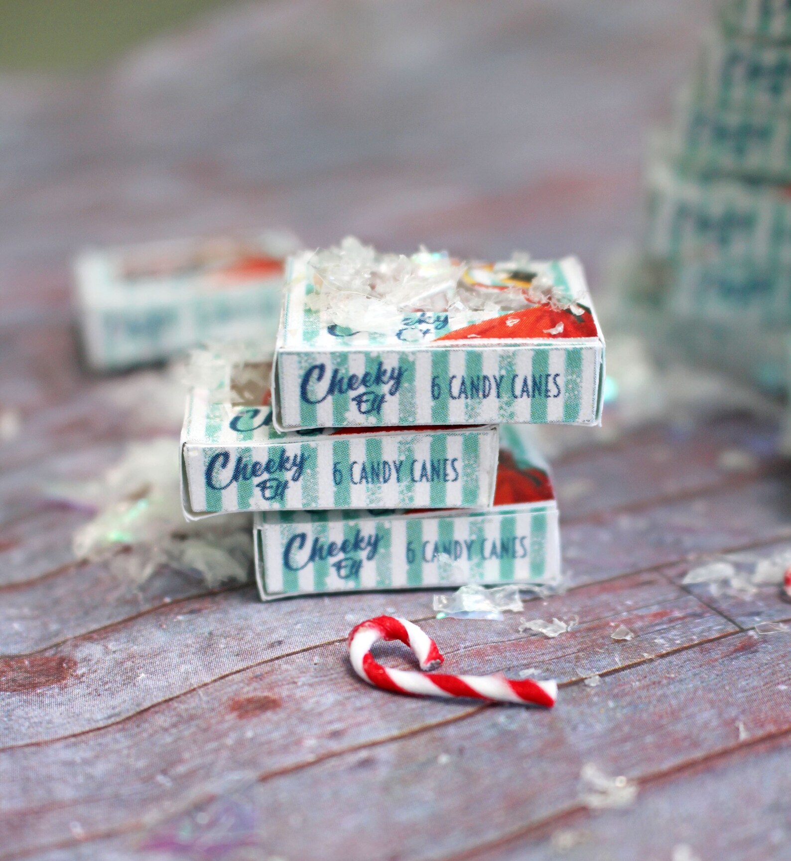 Miniature Box of "cheeky Elf" Candy Canes - Etsy