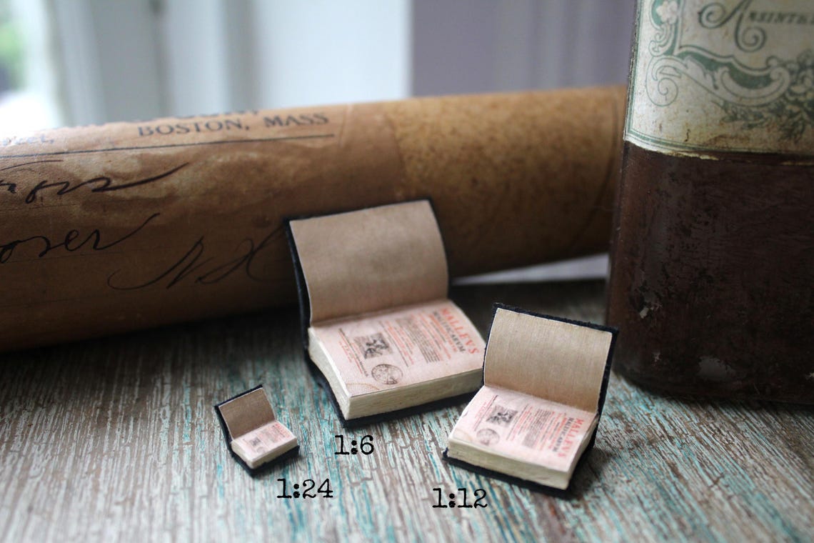 Miniature Malleus Maleficarum Book – 1:12 Scale Witchcraft Prop • Tiny ...