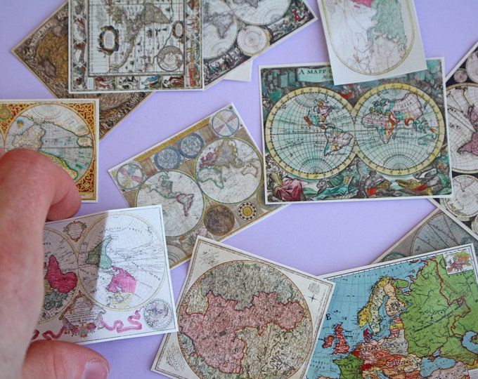 15 Miniature World Maps - Etsy