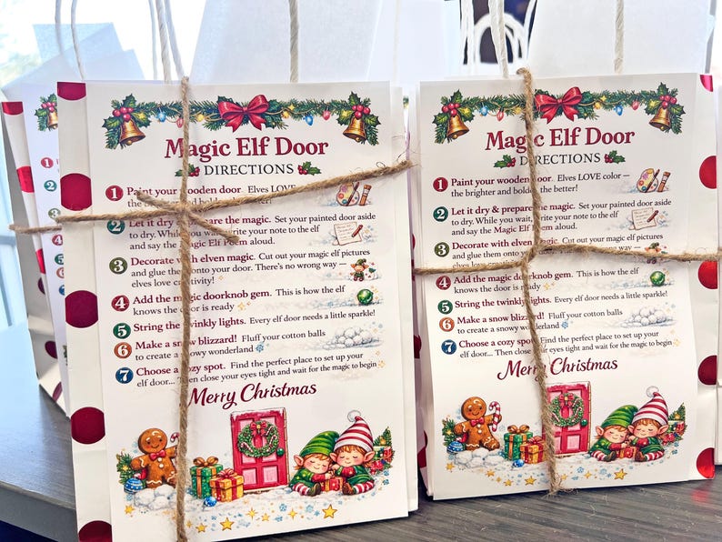 Magical Elf Door Kit – DIY Christmas Elf Craft for Kids • Santa’s Elf ...