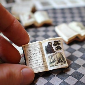 Handmade Miniature Open Book: Santa's Dollhouse Accessory - Etsy