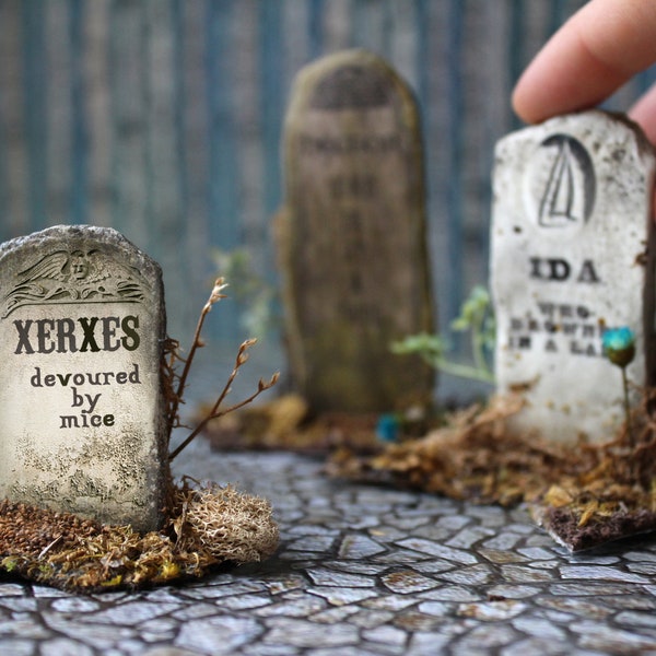 Miniature Tombstones - Etsy