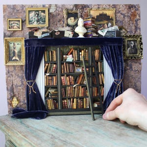 Miniature Book Kit – DIY Antique Dollhouse Library (1:12 Scale) - Etsy