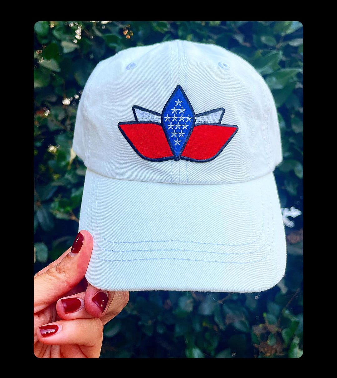 Lotus Hat WHITE Plain Back - Etsy