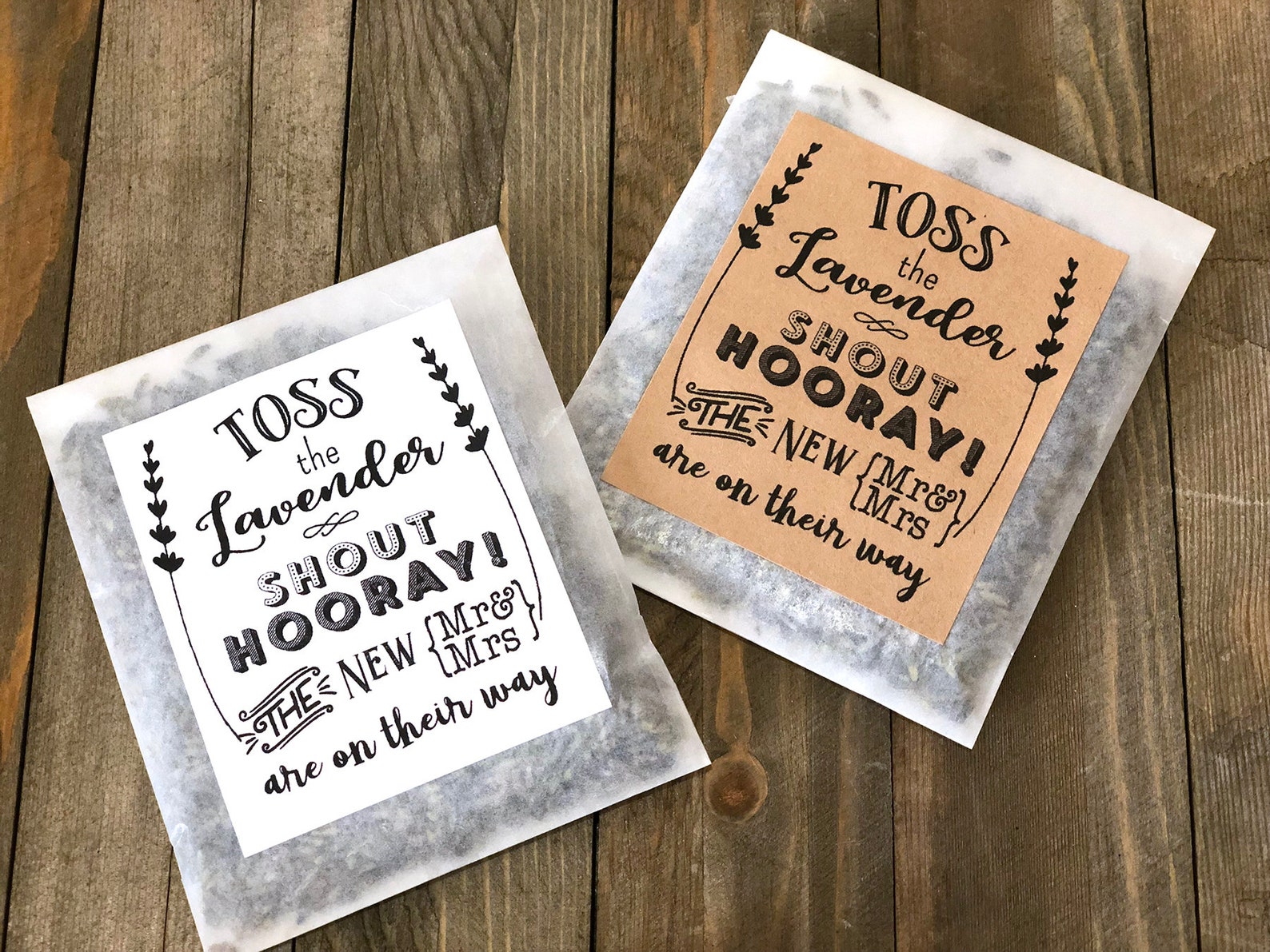 Set of 25 Wedding Lavender Toss Packets - Wedding Send Off - Etsy