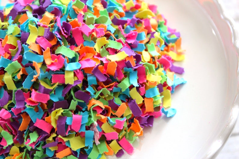 Handmade Paper Confetti Neon Party Birthday Confetti | Etsy