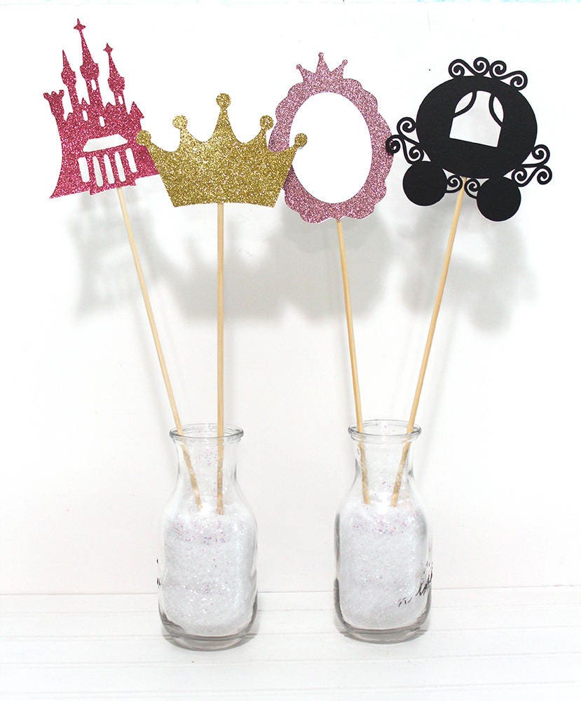 Fairytale Princess Centerpiece Sticks Set of 4 Cinderella | Etsy