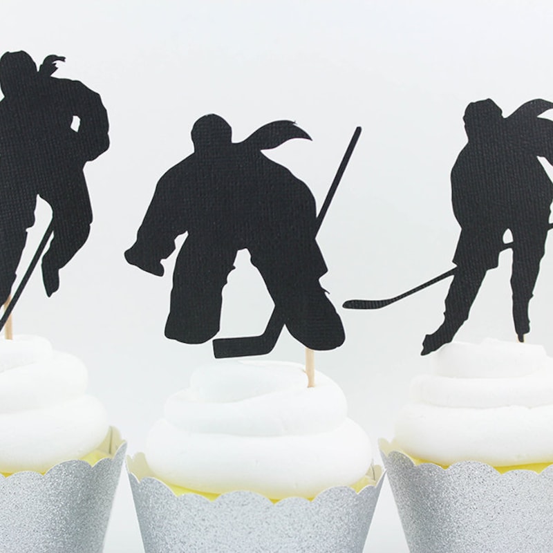 Hockey Cake Topper - Etsy