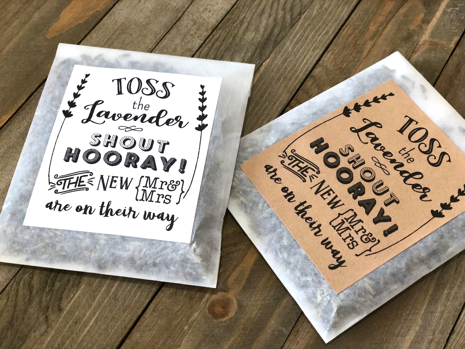 Set of 25 Wedding Lavender Toss Packets - Wedding Send Off - Etsy