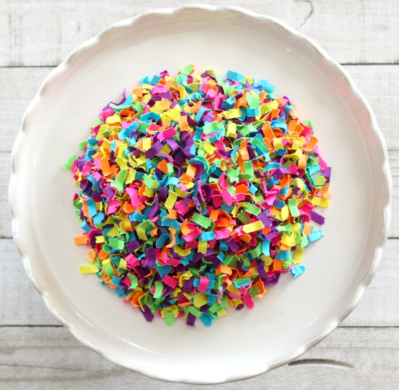 Handmade Paper Confetti Neon Party Birthday Confetti | Etsy