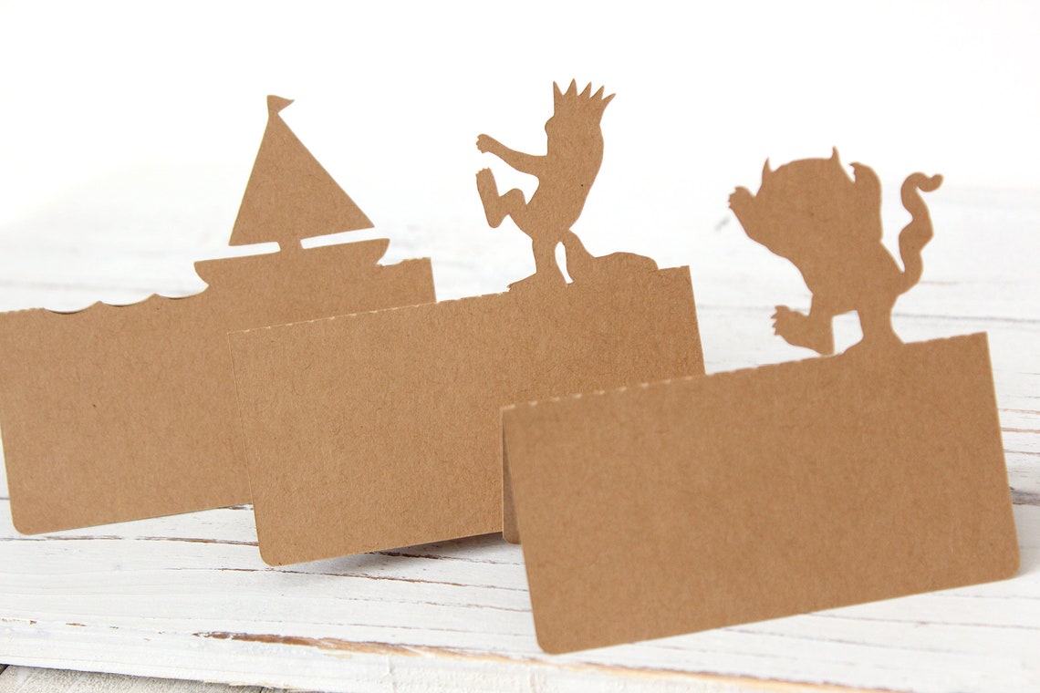 Wild Things Place Cards Name Cards Buffet Cards Set of 12 - Etsy