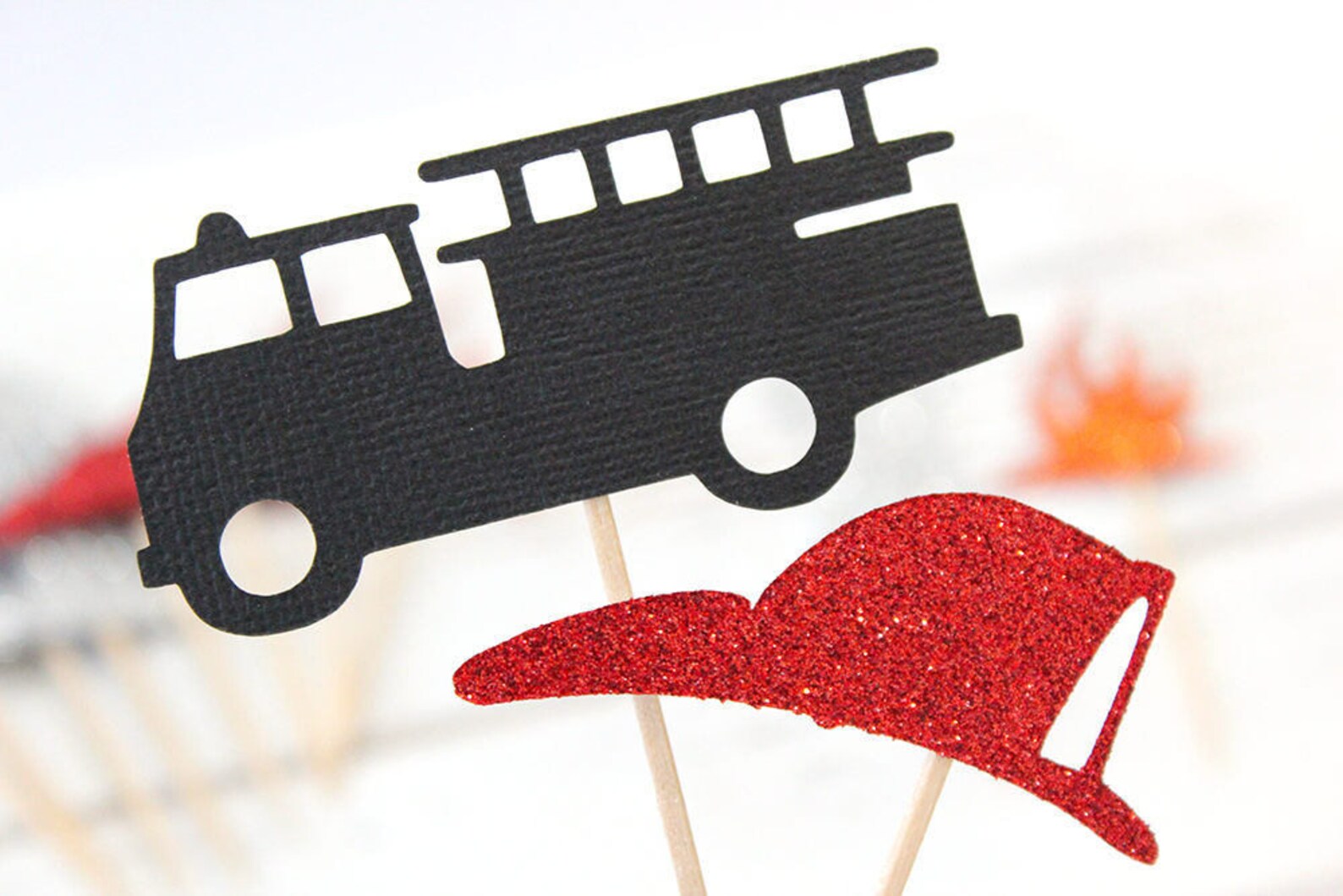 Fireman Cupcake Toppers Set of 12 | Etsy