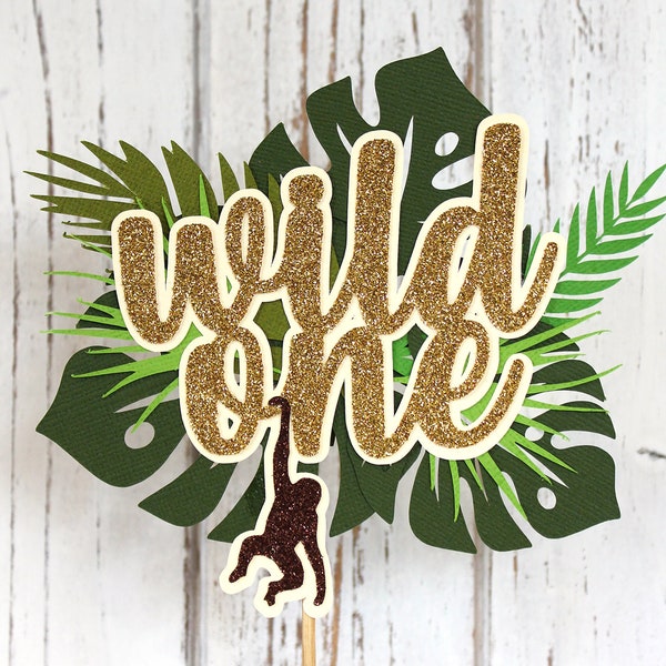 Gold Wild One Cake Topper - Etsy