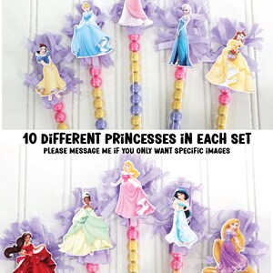Princess Candy Favors - Set of 10 - Princess Birthday Party, Candy ...