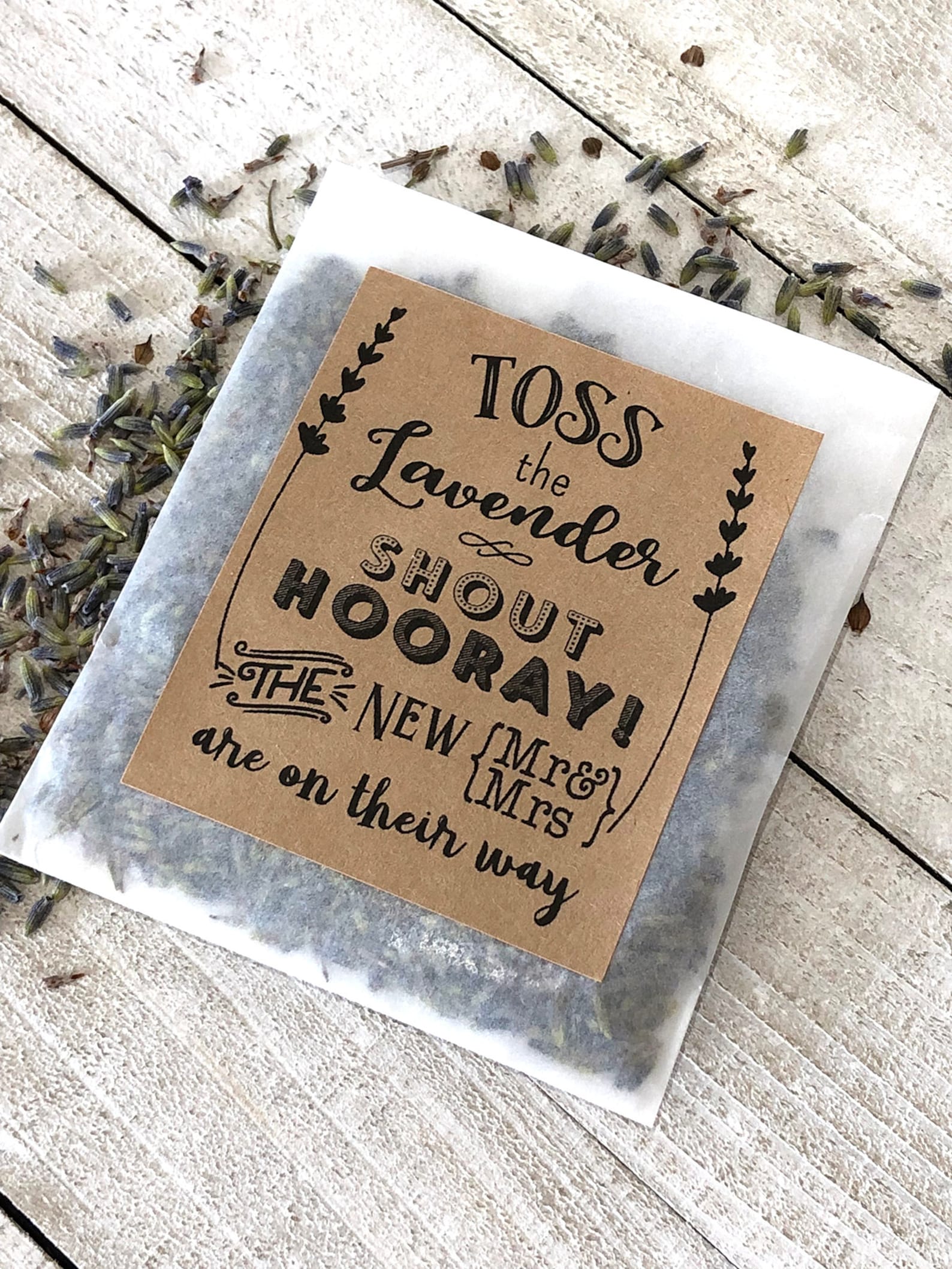 Set of 25 Wedding Lavender Toss Packets - Wedding Send Off - Etsy