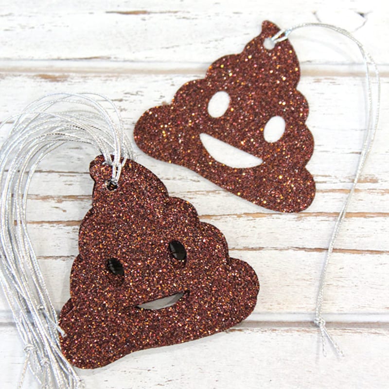 Glitter Poop Stickers - Etsy