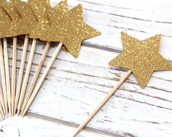 Star Cupcake Toppers - Etsy