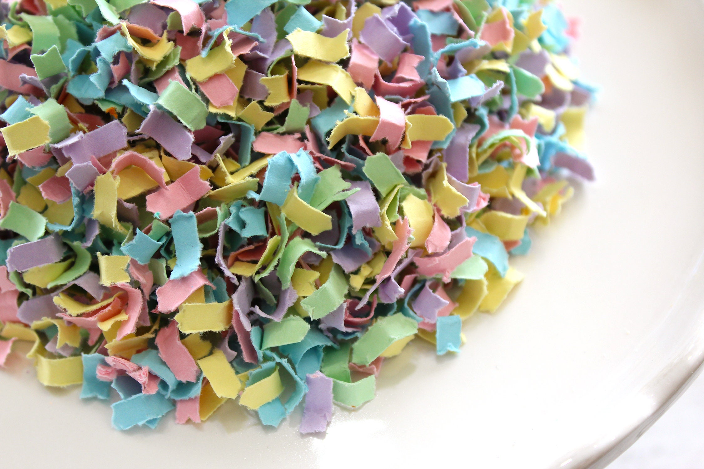 Handmade Paper Confetti Pastels Birthday confetti wedding | Etsy