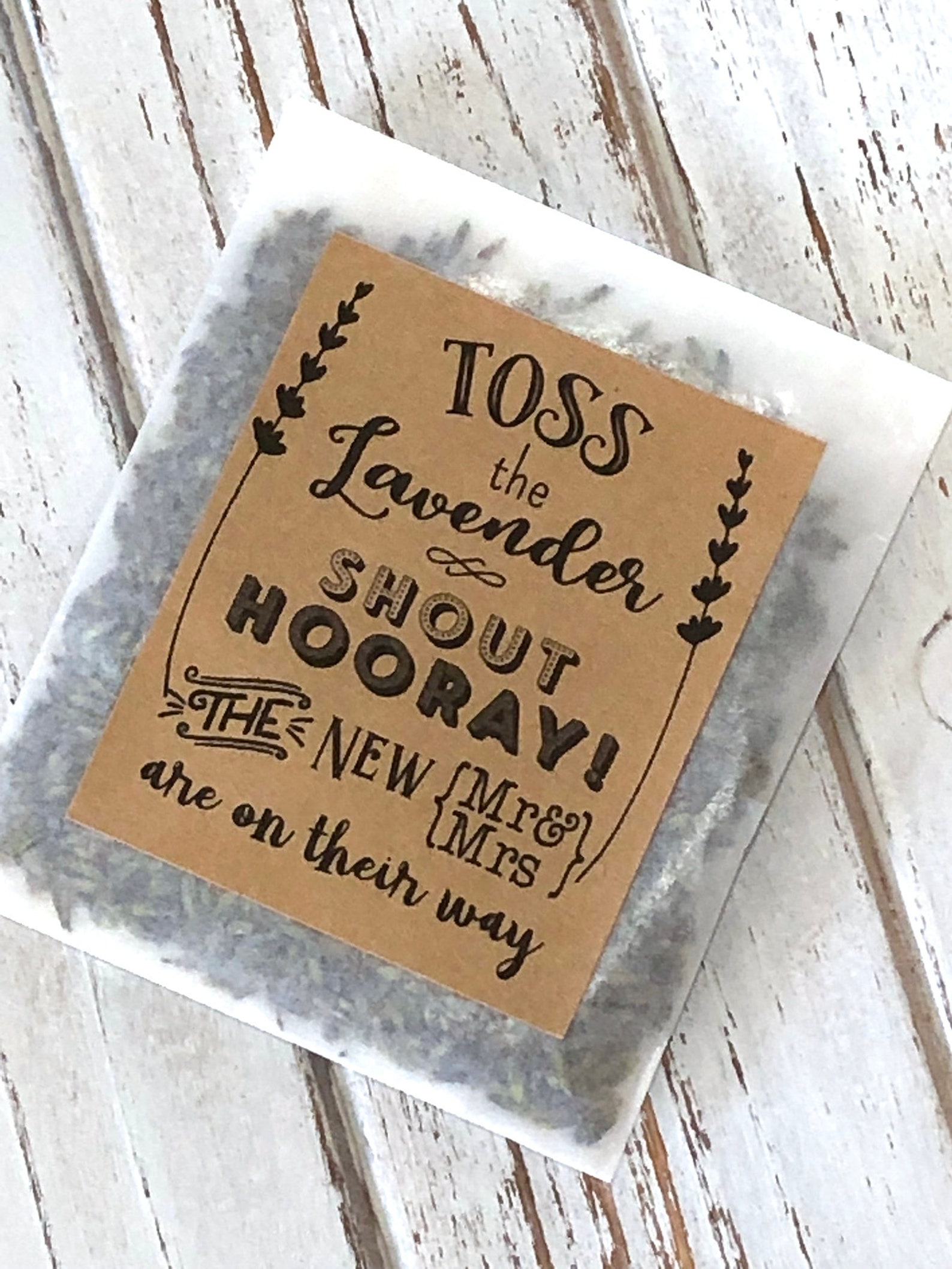 Set of 25 Wedding Lavender Toss Packets - Wedding Send Off - Etsy