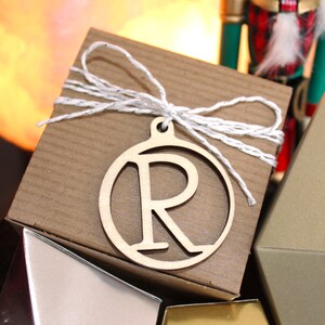 Initial Wooden Gift Tags - Initial Tags, Wooden Tags, Custom Initial ...