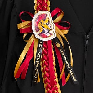 Graduation Lei - Customized to Any College or High School Logo & Colors ...