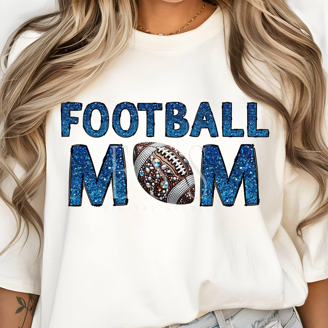 Glitter Football Mom PNG, Football Season PNG, Football Mama Png ...
