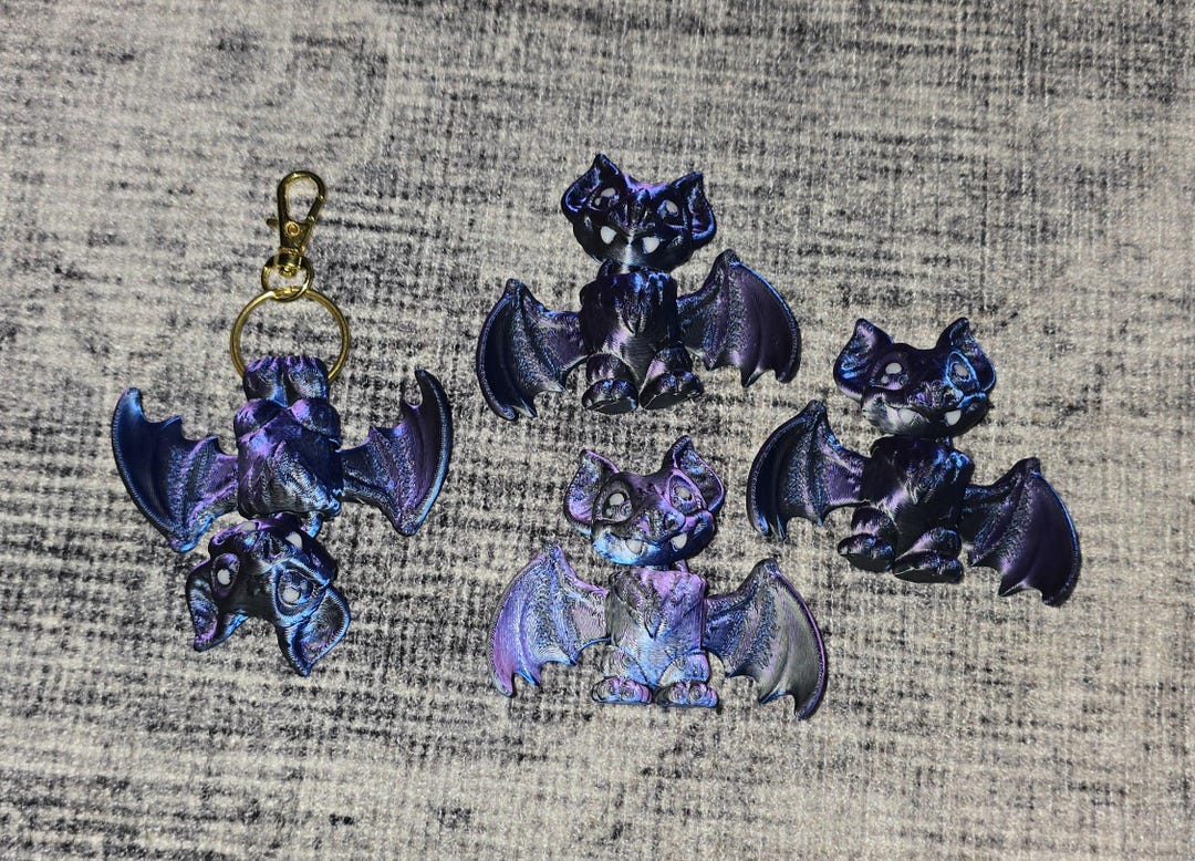 Tri Color Bats, 3d Print, Fidget Toy, Toy, Articulated Toy - Etsy