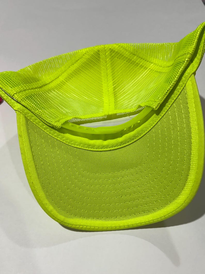 Neon Yellow Trucker Hat - Etsy