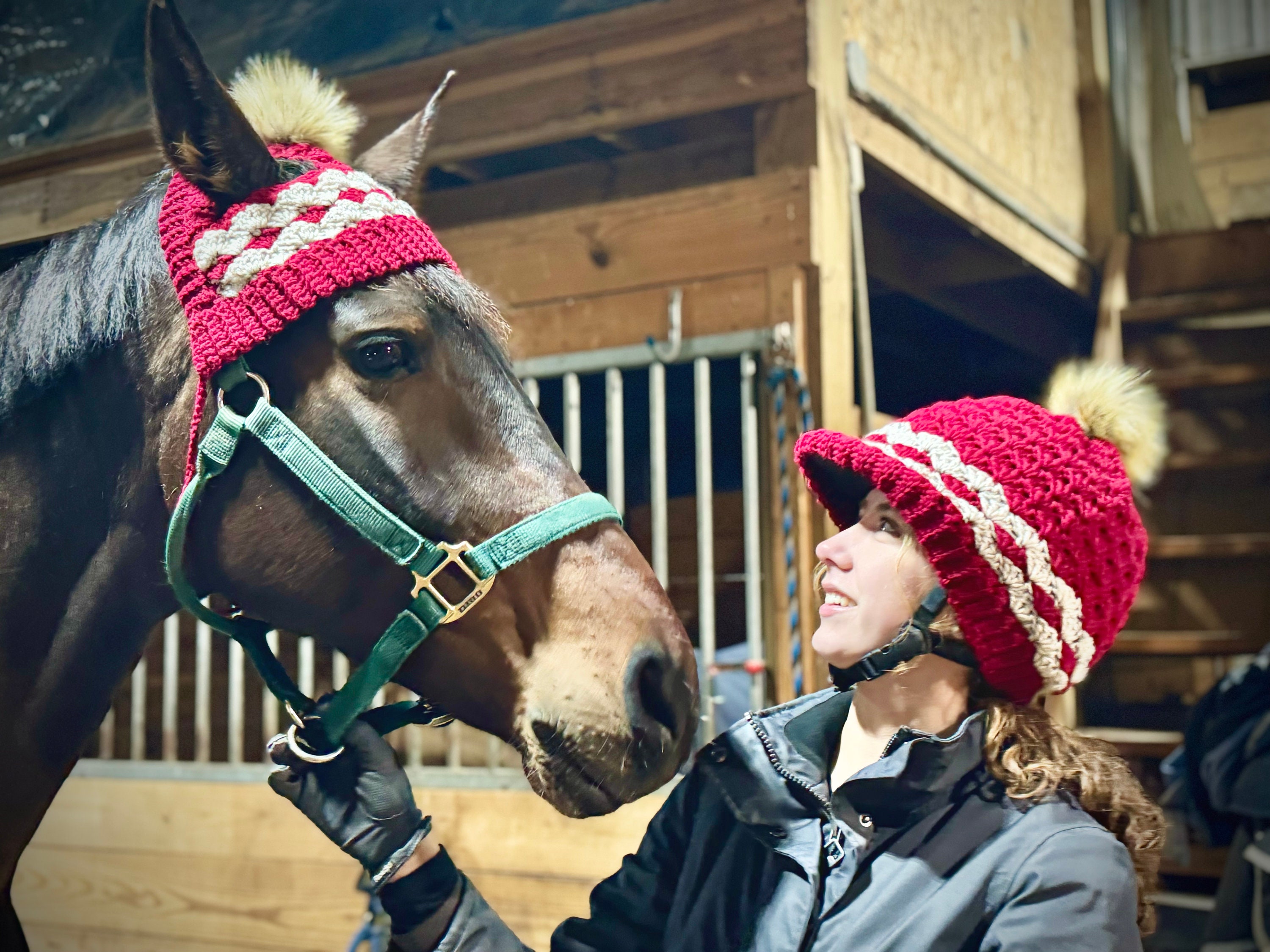 Matching Hat Set for Horse and Helmet Cover for Rider Patterns - Etsy