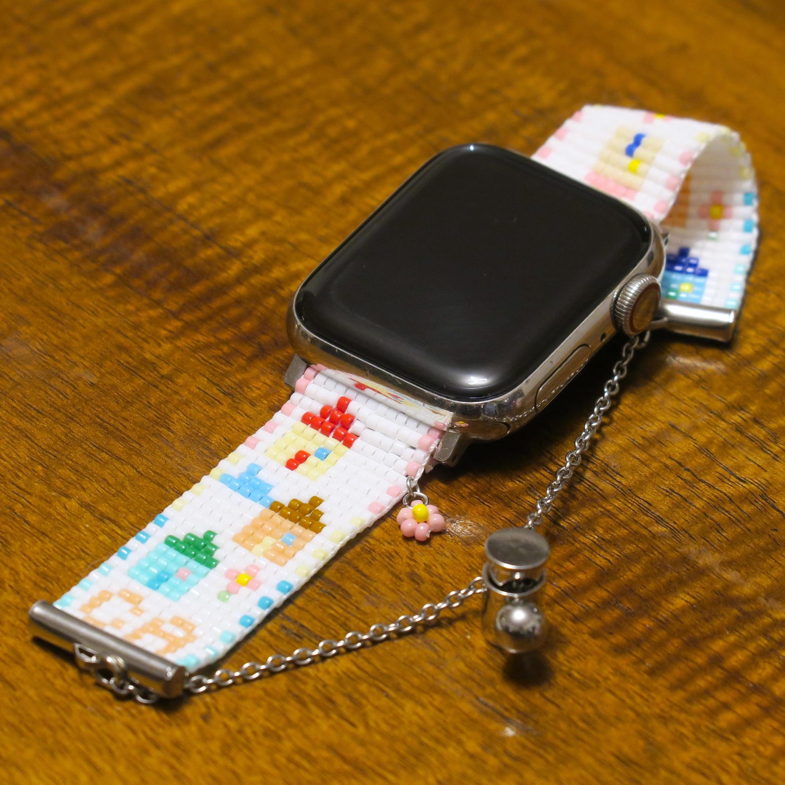 Beaded Apple Band Handmade Watch Strap Beaded Iwatch Band Handcraft ...