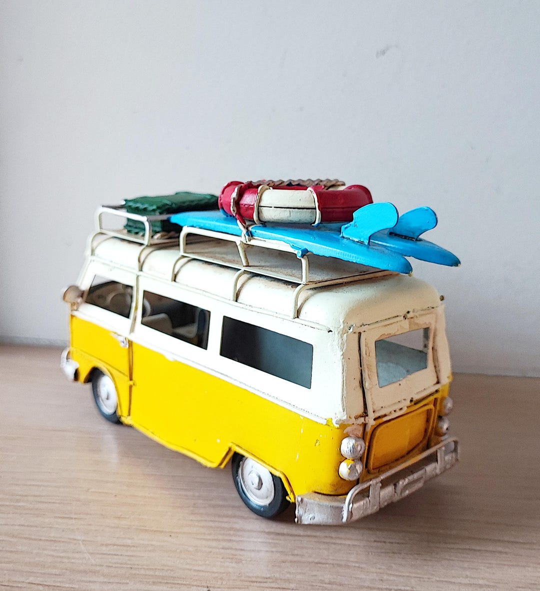 Retro Van Miniature, Van Replica in Royal Blue and White With ...