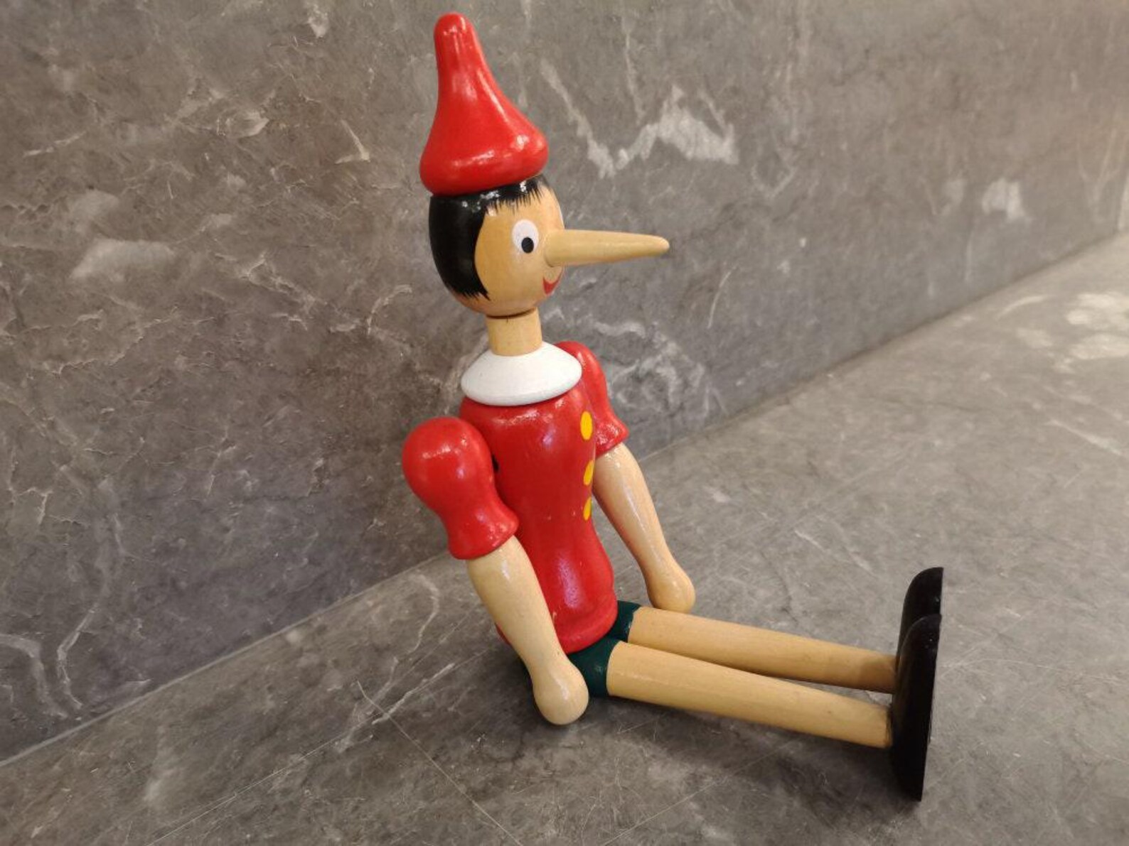 Moving Pinocchio Figurine, Vintage Pinocchio Toy With Movable Parts ...
