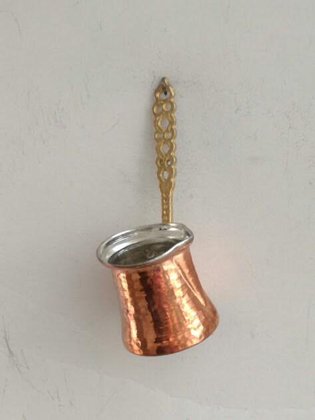 Vintage Copper Coffee Pot, Greek Coffee, Coffee Pot, Copper Brewing ...