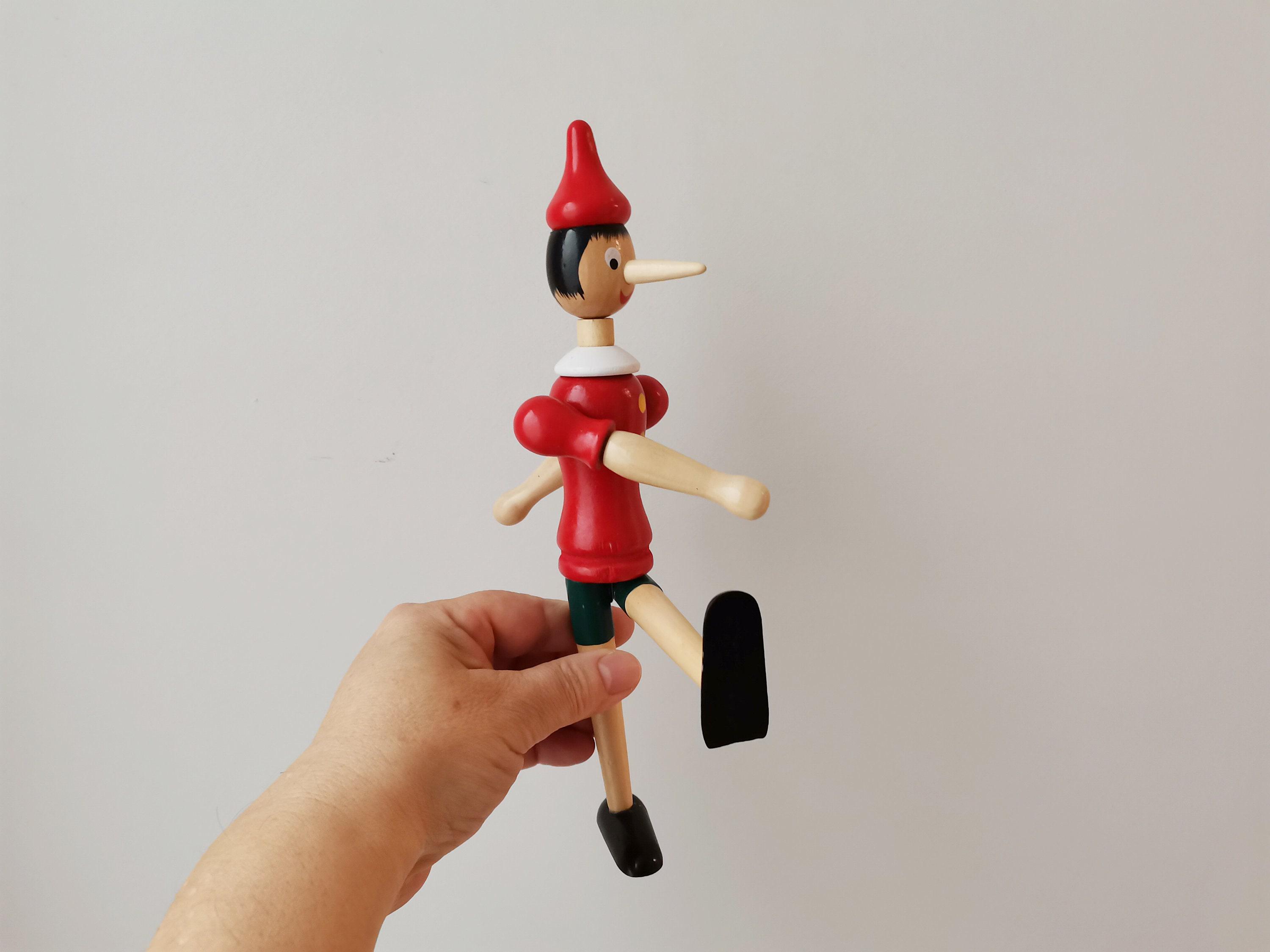 Moving Pinocchio Figurine, Vintage Pinocchio Toy With Movable Parts ...