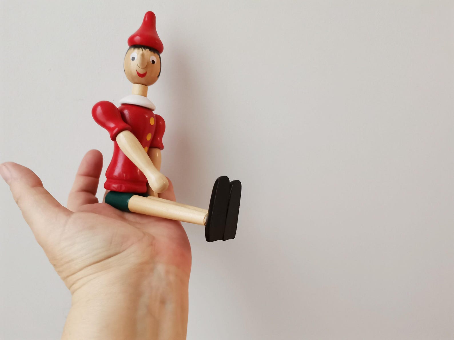 Moving Pinocchio Figurine, Vintage Pinocchio Toy With Movable Parts ...