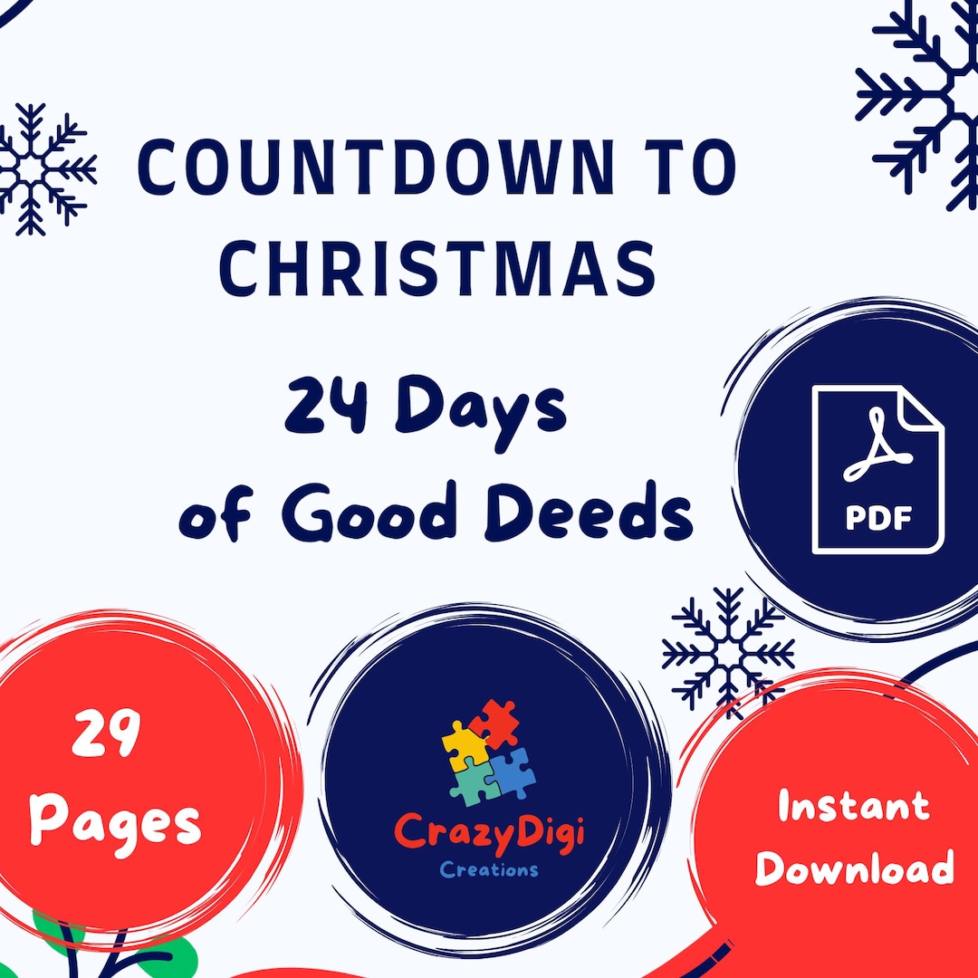 24 Days of Good Deeds Challenge for Kids: Countdown to Christmas – Fun ...