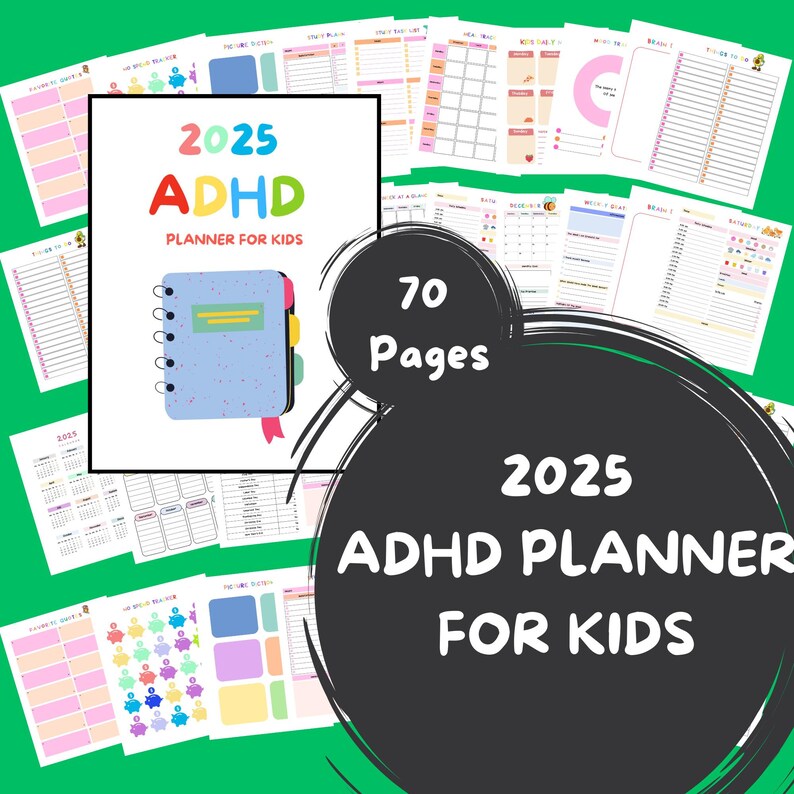 2025 ADHD Planner for Kids: Printable Daily Organizer to Help Kids Stay ...