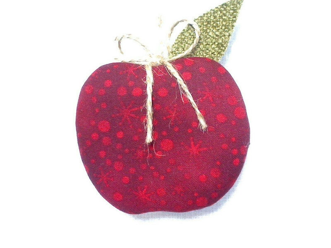 Berry Red Apple Ornament Home Decor Party Favor Teacher | Etsy