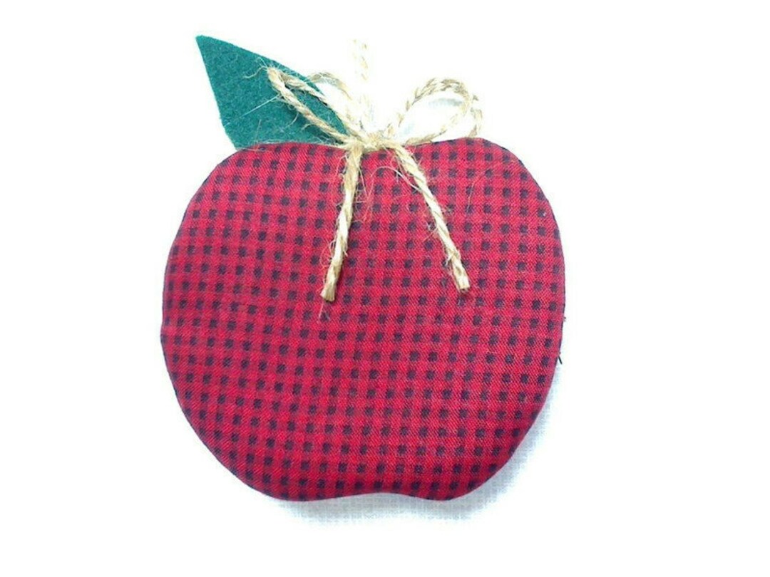 Berry Red Apple Ornament Home Decor Party Favor Teacher Gift Holidays ...
