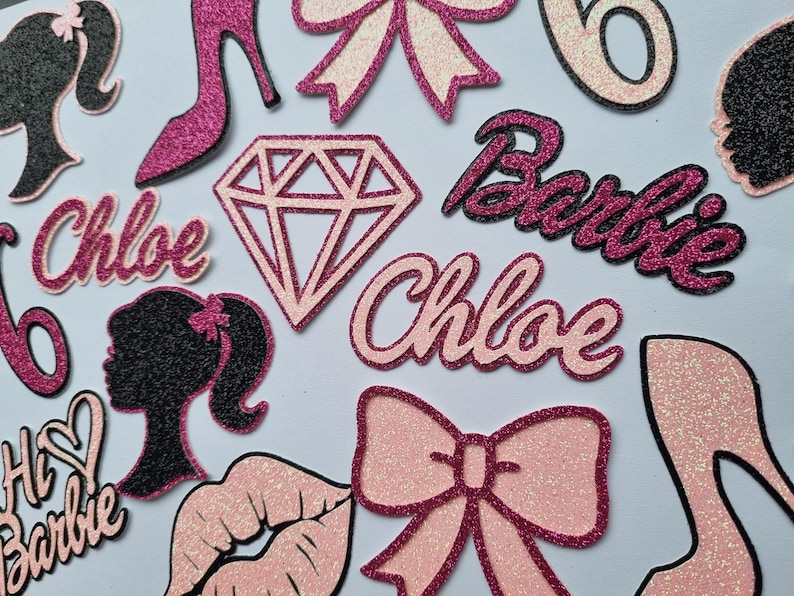 Barbie Cupcake Toppers - Etsy