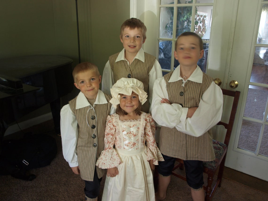 Boy's Williamsburg Colonial 18th Century 3 Pc Costume Size - Etsy