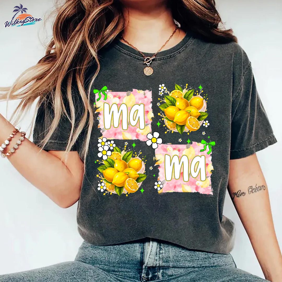 Lemon Mama PNG, Summer Mom Png, Mother's Day Png, Lemon Floral Mama Png ...