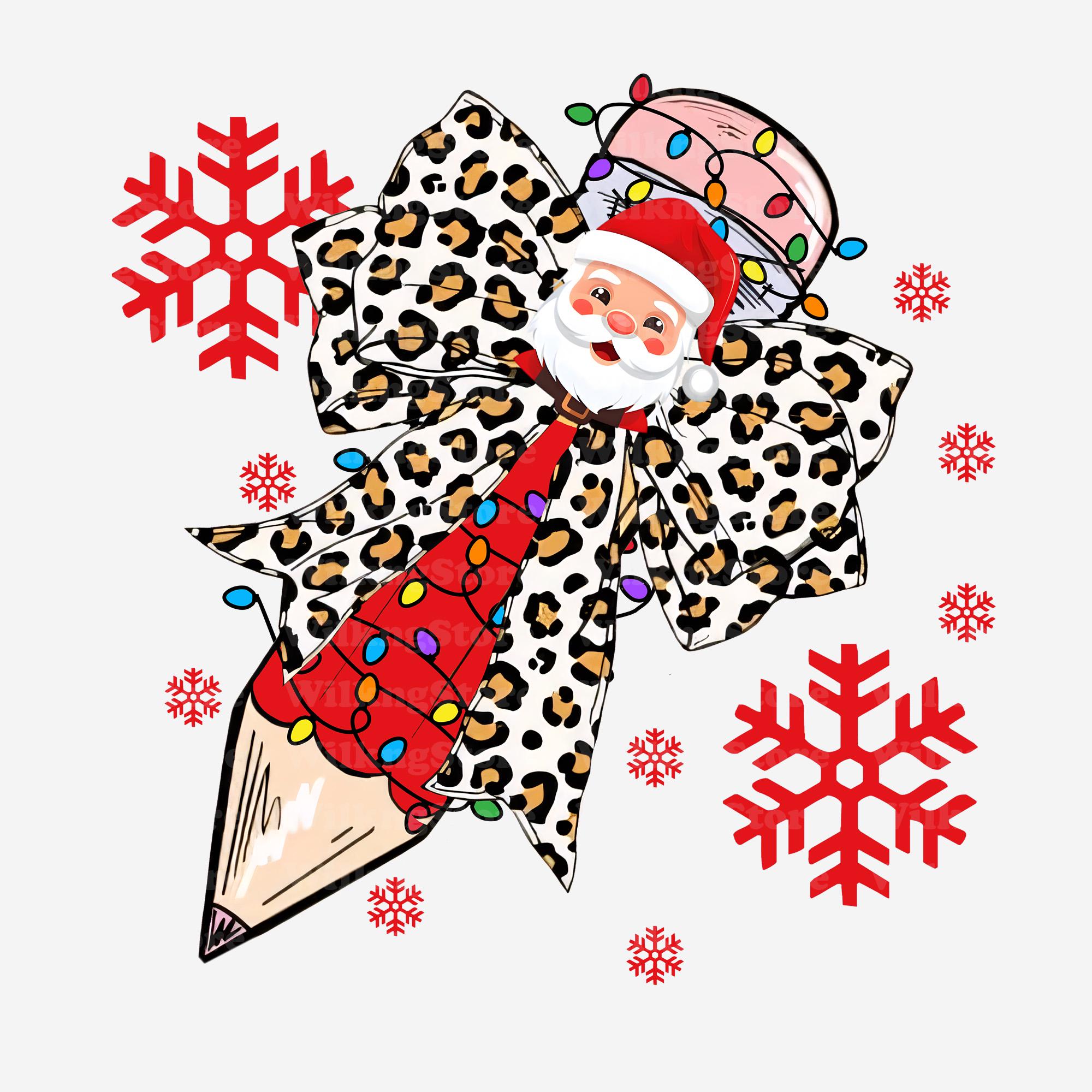 Christmas Pencil PNG, Custom Christmas Png, Christmas Teacher Png, Gift ...