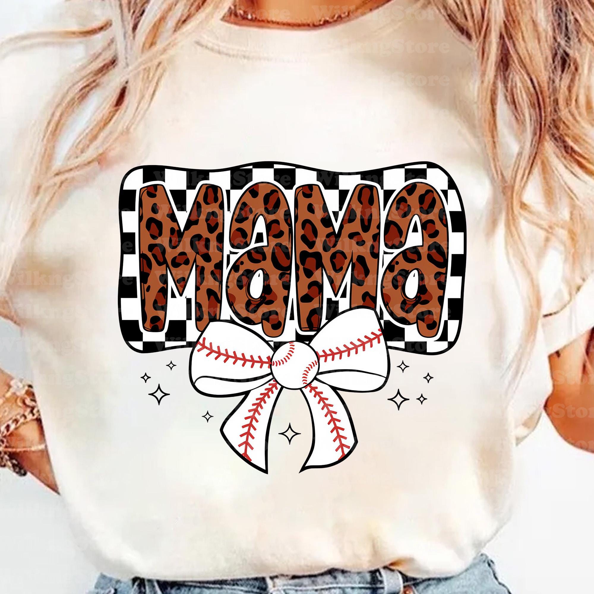 Leopard Baseball Mama PNG, Glitter Mama Baseball PNG, Game Day Png ...