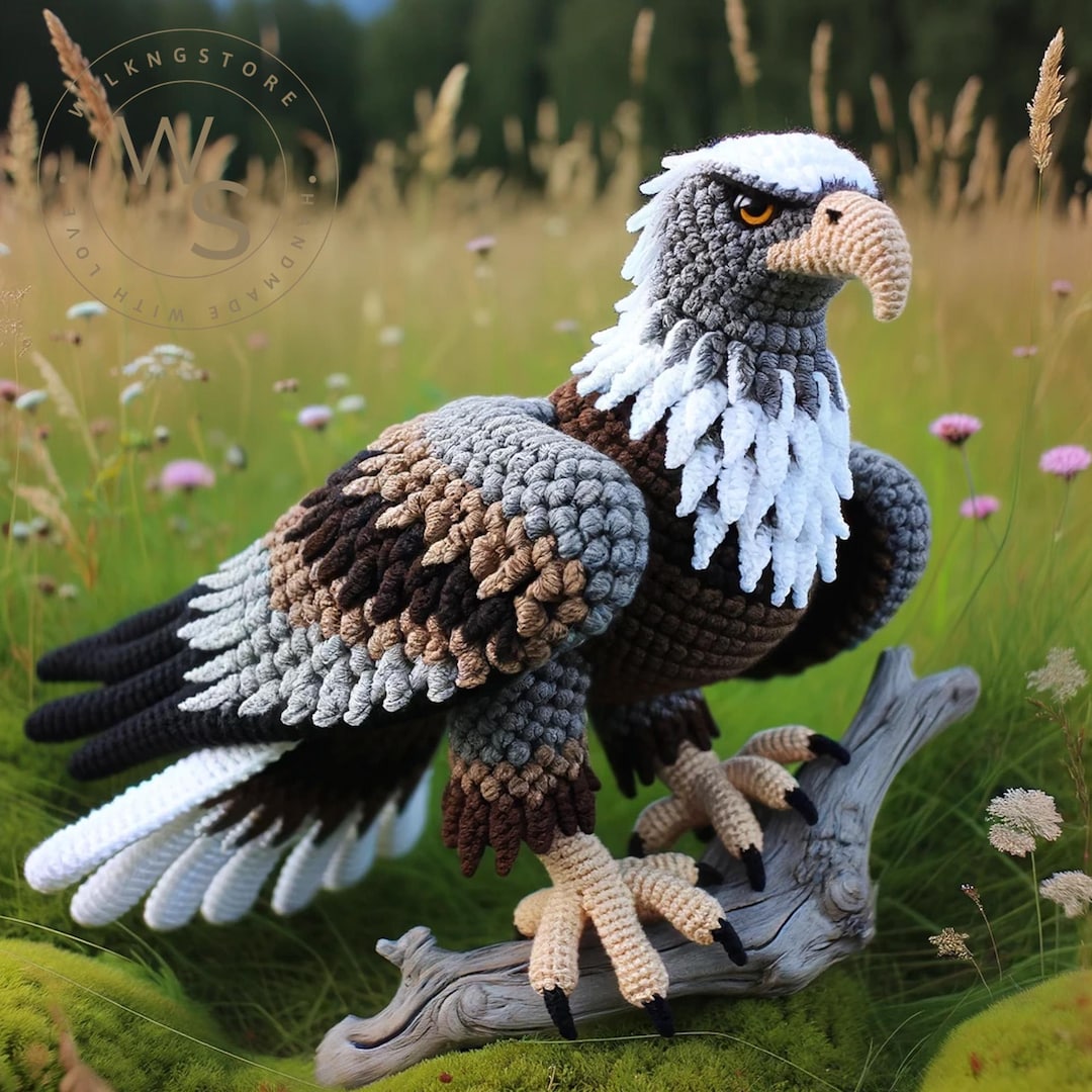 Crochet Pattern, Eagle Crochet Pattern, Handcrafted Crochet Eagle ...