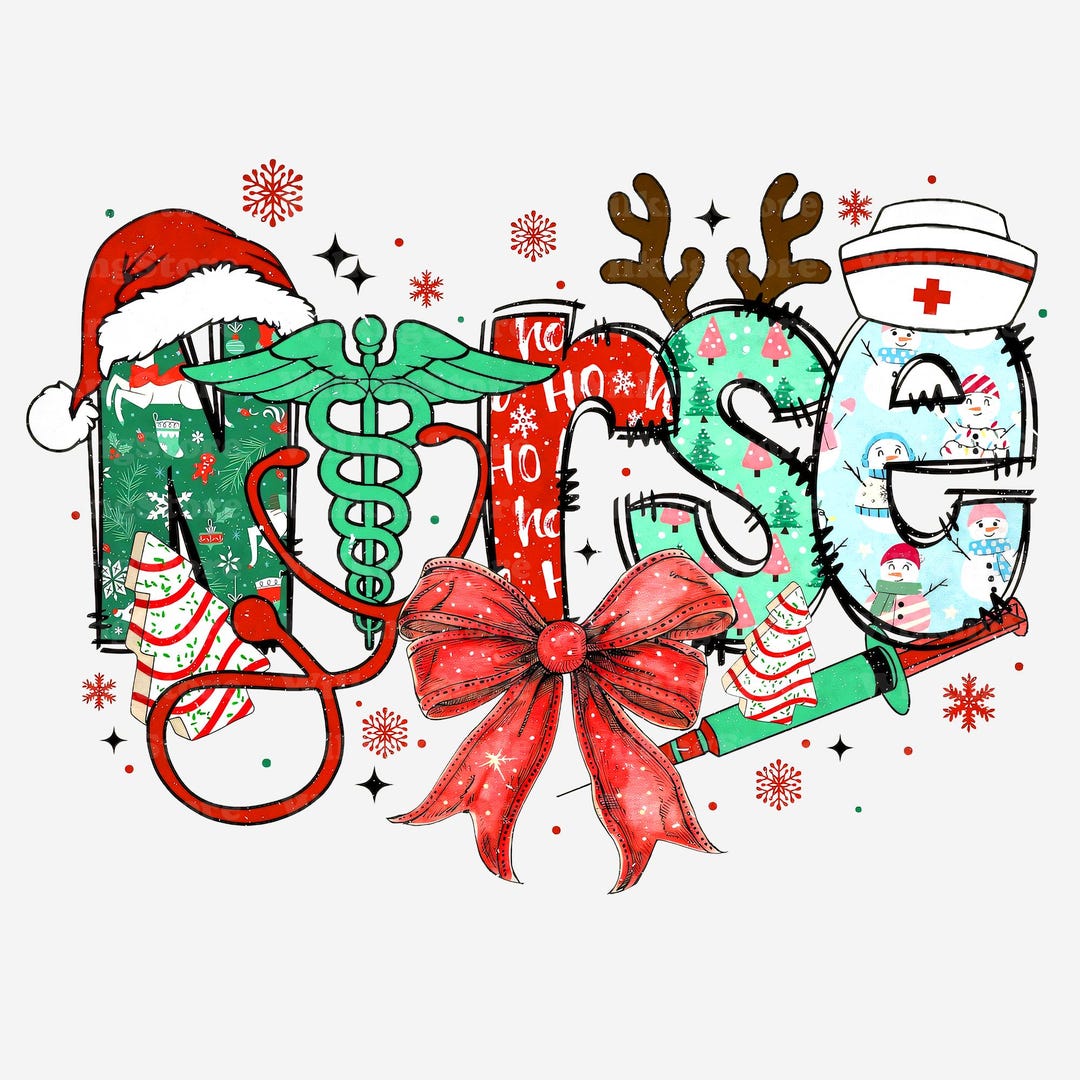 Christmas Nurse PNG, Nurse Coquette Christmas Png, Nurse Png, Christmas ...