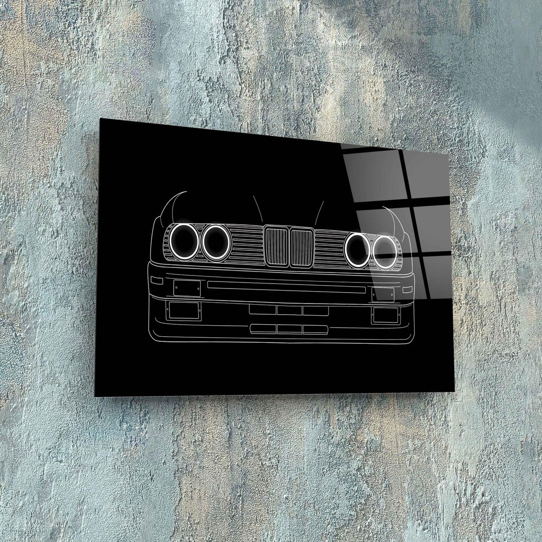 Legendary Car Silhouette Wall Decor, Automotive Wall Art, Decor for ...