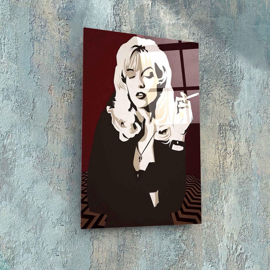 Twin Peaks Fire Walk With Me Glass Wall Art, Laura Palmer Print, Woman ...