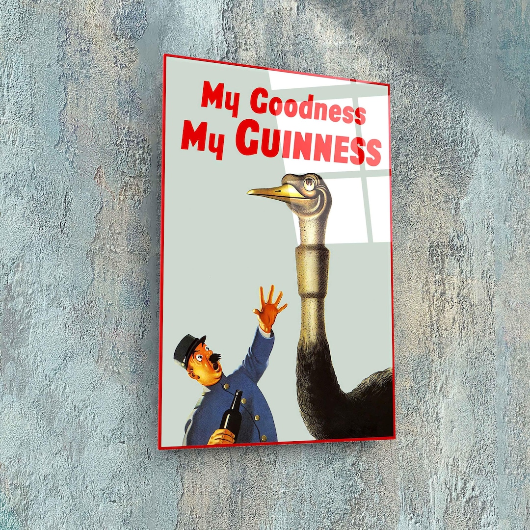 Guinness Glass Wall Art, My Goodness My Guinness Wall Print, Irish ...