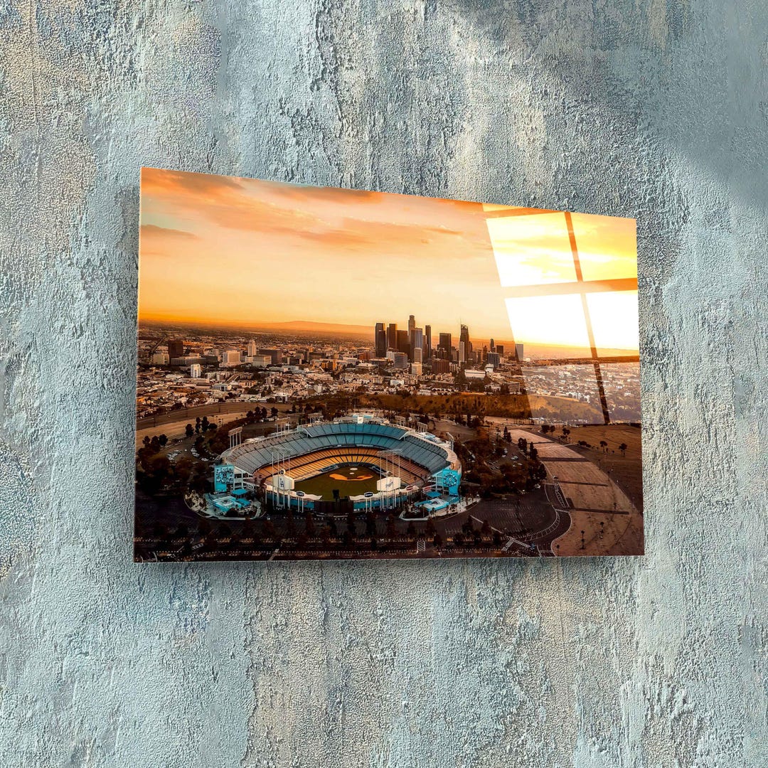 Los Angeles Dodgers Glass Wall Decor, Los Angeles (LA) Dodgers Stadium ...